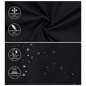 Libin Women's Lightweight Hiking Shorts Quick Dry Cargo Shorts Summer Travel Golf Shorts Outdoor Water Resistant Black S