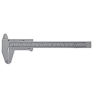 150MM Vernier Caliper, Plastic Vernier Calipers with Inch/MM Conversion Eyebrow Tattoo Permanent Make Up Micrometer Measurement Tool