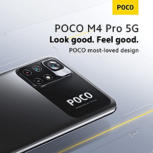 Poco M4 PRO 5G 64GB 4GB RAM Factory Unlocked (GSM Only | No CDMA - not Compatible with Verizon/Sprint) w/Fast Car Charger Bundle - Yellow