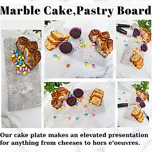 Marble Serving Tray,Rectangle Marble Tray Cutting,Small Marble Meet,Cheese,Pastry Board,Counter Marble Organizer Kitchen,Bathroom,Dresser Marble Vanity Tray