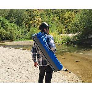 Mac Sports H900S-100 Topnotch Heavy Duty Multi-Use Outdoor Camping Portable Folding Hammock (Blue/Gray)