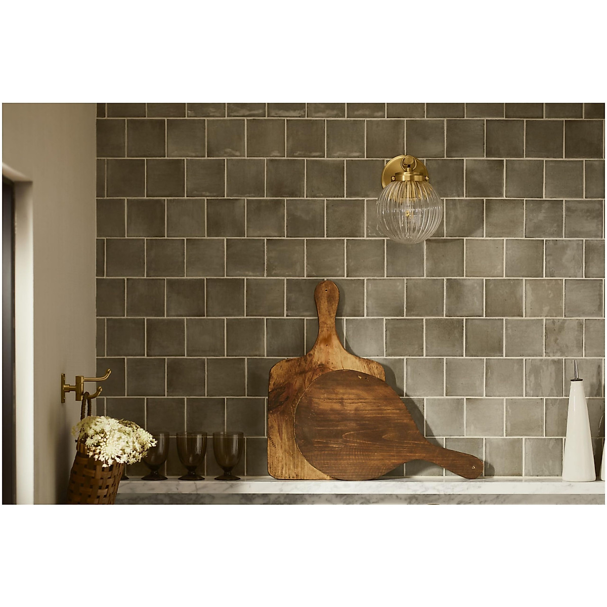 Kohler K35927-SN Castia by Studio McGee Double Hook Robe Hook Vibrant Polished Nickel