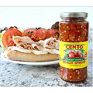 Cento Diced Hot Cherry Pepper Hoagie Spread, 12 Fl Oz (Pack of 3)