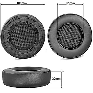 Virtuoso XT Thicker Earpads - Replacement Ear Cushion Compatible with Corsair Virtuoso RGB Wireless SE Gaming, Softer Leather,High-Density Noise Cancelling Foam, Added Thickness (Black Thicker)