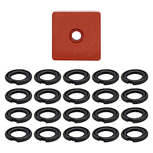 RURBRIN 20 Sets 1/2" Impact Wrench Retaining Rings with O-Ring, Compatible with Electric/Pneumatic Wrench, Including Retainer Ring Anvil Install Tool