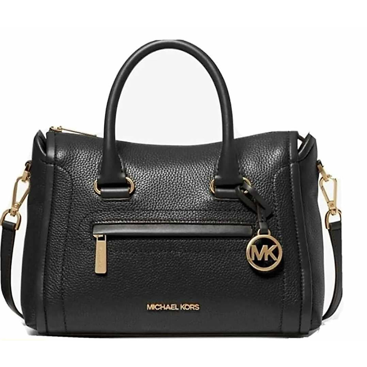 Michael Kors Carine Leather Satchel (Black)
