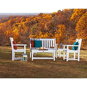 POLYWOOD GNB48TE Vineyard 48" Bench, Teak