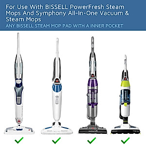 24 Pcs Fragrance Discs Compatible with Bissell Powerfresh and Symphony Series Steam Mop Pad, Including 4 Different Scent Discs (12 Spring Breeze, 4 Lemon, 4 Jasmine, 4 Ocean Breeze)