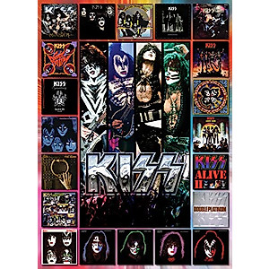 EuroGraphics KISS The Albums 1000-Piece Puzzle , Black