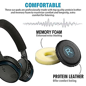 Replacement Ear Pads Cushion Earpads Kit On-Ear Headphones Soft Foam Pad for Bose OE2 OE2i Sound Link /Sound True