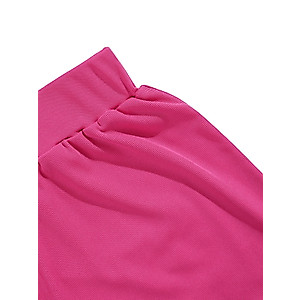 Verdusa Women's 2 Piece Outfit Sleeveless Crop Tank Top and Shorts Tracksuit Set Hot Pink XL