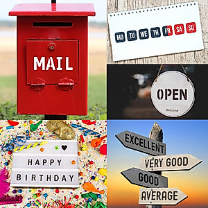 42Pcs Letter Stencils 3 inch, Letters and Numbers Interlocking Stencil Kit, Symbol Numbers Craft Stencils Art Craft Stencils for Painting on Wood, Wall, Fabric, Rock, Canvas, Chalkboard, Signage