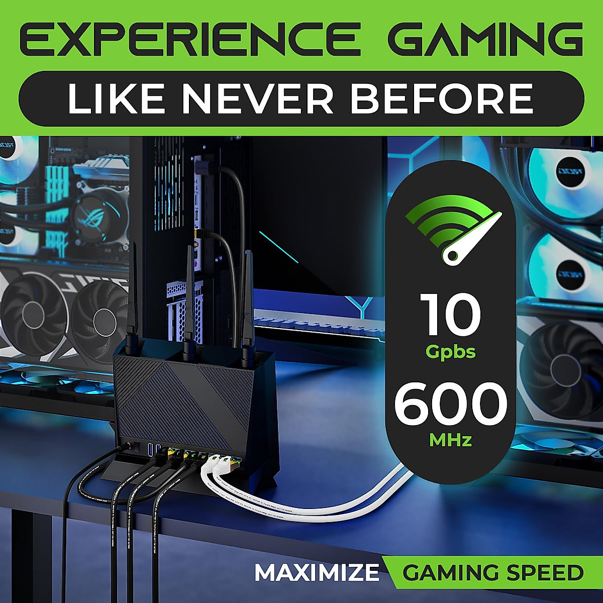 GearIT Cat7 Outdoor Ethernet Cable (100ft) SFTP Shielded Foil Twisted Pair, Pure Copper, LLDPE, Waterproof, Direct Burial, In-Ground, UV Resistant, POE, Network, LAN, Internet, Cat 7-100 Feet