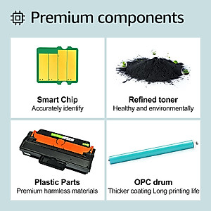 greencycle 2 Pack MLT-D115L D115L Black High Yield Toner Cartridge Compatible for Samsung Xpress SL-M2830DW SL-M2880FW SL-M2670 SL-M2620 SL-2620ND SL-2820DW SL-2820ND M2670FN M2670N M2870FD M2870FW