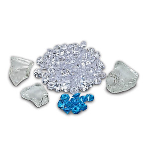 Amantii SYM-60-XT-BESPOKE Symmetry Extra Tall Bespoke 60 Inch Recessed Indoor Outdoor Electric Fireplace, WiFi Bluetooth Speaker Available, with Trim and Ice Media