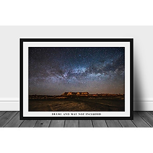 Night Sky Photography Print (Not Framed) Picture of Milky Way Above Mesa in Arizona Desert Space Wall Art Southwestern Decor (11" x 14")
