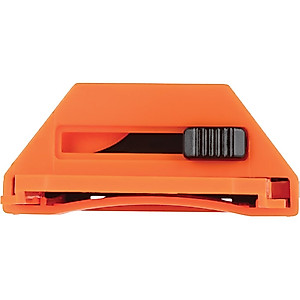 Klein Tools 44125 Utility Knife Blade Dispenser with 50 Triple Ground Replacement Blades for Long-Lasting Sharpness