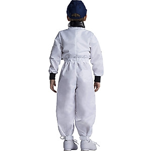 Dress Up America Astronaut Costume for Kids – NASA White Spacesuit for Boys & Girls
