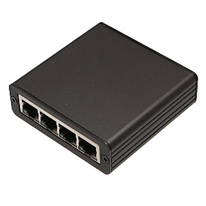 Syba 4 Port RJ45 Gigabit USB 3.0 Network Adapter NIC RTL8153 RealTek SY-HUB24047, Black