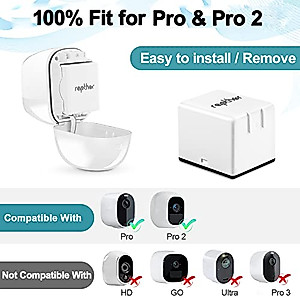 Rapthor 2560mAh Replacement Battery Compatible with Arlo Pro/Pro 2 Rechargeable with Charger Station for Arlo Pro/Pro 2 Camera (2 Batteries+1 Charger)