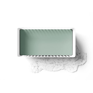 One Kind Premium Bamboo Jersey Fitted Mini Crib, Pack N Play, Playard Sheets for Baby Boys or Girls (Eucalyptus)