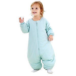RESTCLOUD Baby Sleep Bag with Feet Winter, Wearable Blanket with Legs, Sack for Toddler Thicken 2.5 TOG (6-18 Months, Small)