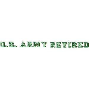 U.S. Army Retired Clear Window Strip