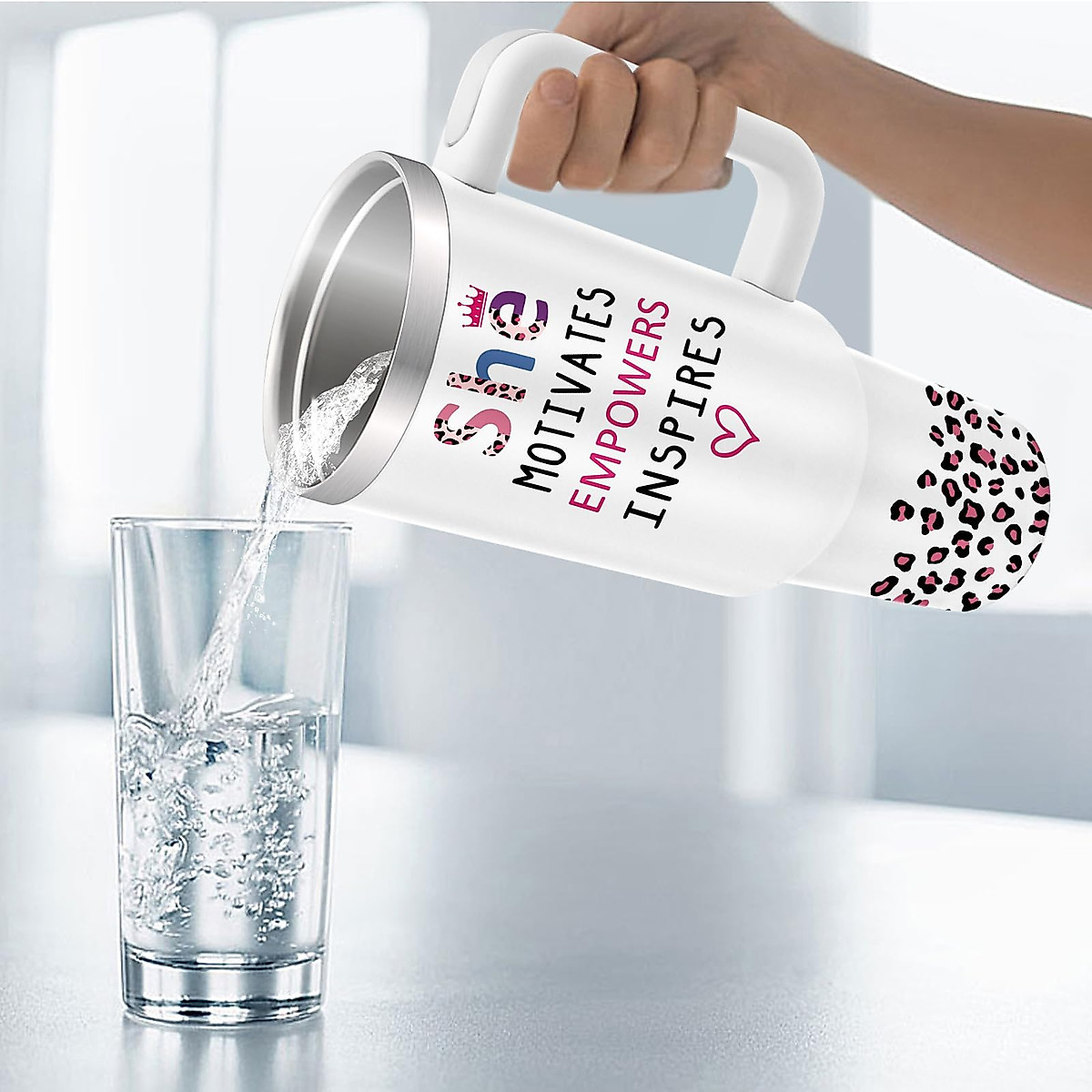 Boss Day Gifts for Her - Boss Gifts for Women - Boss Lady Gifts Tumbler, Gifts for Boss Woman, Boss Birthday Gifts for Women, Boss Gifts for Christmas, Boss Tumbler Cup (40 oz，with Lid and Straw)