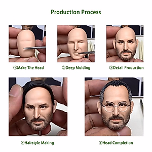 Mydedor Custom Bobble-Heads Figures Navy Blue Shirt Golfer Figurines Customized Doll, Bobble Head Figures Handmade Personalized Car Dashboard Birthday Gift for Dad Friend Businessman Coworker