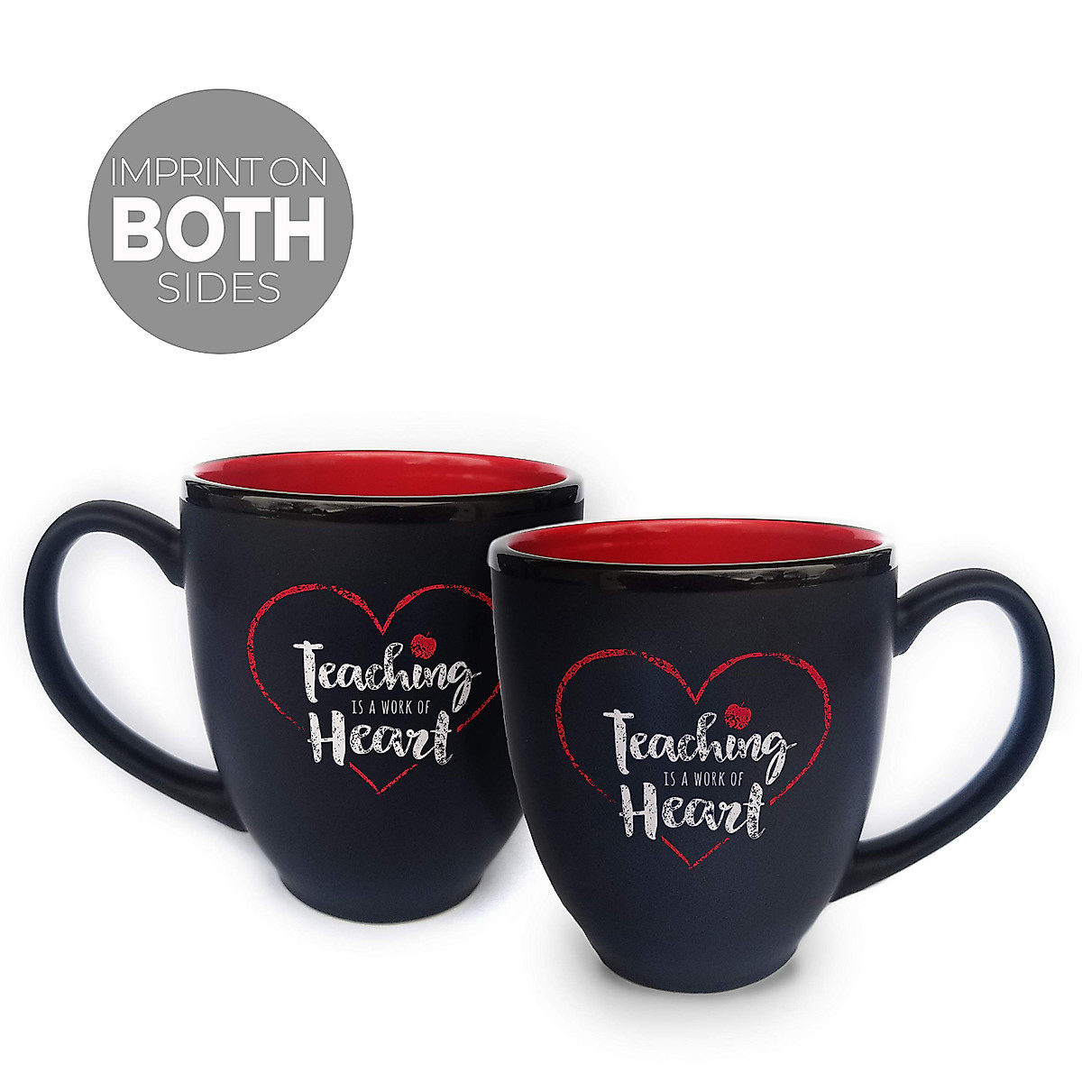 Canopy Street Teaching Is A Work Of Heart Mug/Teacher Gift / 14 Ounce Educator Daycare Coach Gratitude Coffee Mug Present