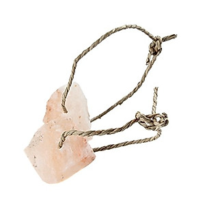 2 Pack Natural Himalayan Rock Small Animals Salt Lick on a Rope Chew Treat Toy for Small Pets