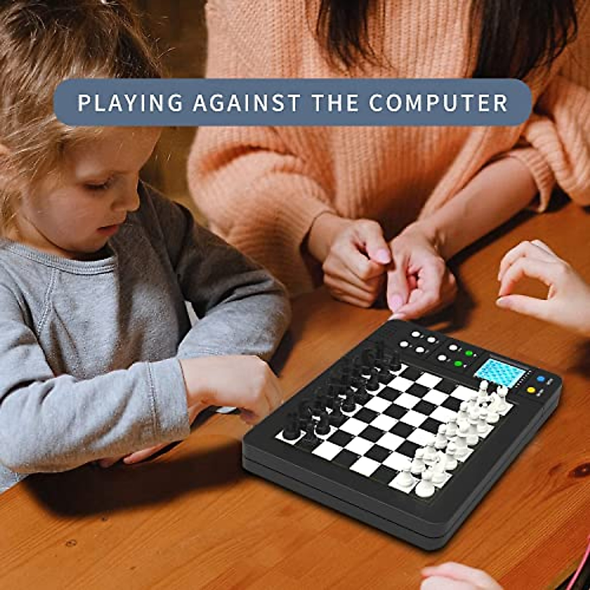 Electronic Chess Set, Computer Chess Game, Chess Set Board Game, Portable Travel Chess Computer Set for Adults, Unique Chess Sets Pen with Large Display Gift