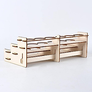 Wooden Paint Rack Painting Rack Paint Ink Bottle Storage Cabinet, Holds 18 Bottles of Paint