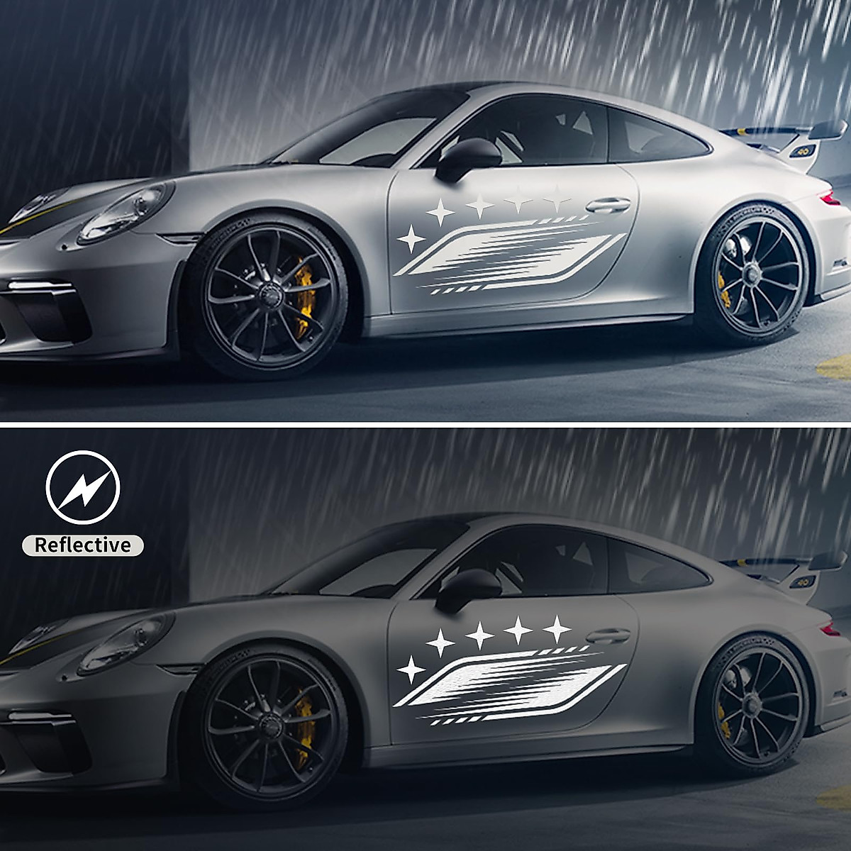 AHIJOY Reflective Vinyl Permanent Adhesive 12" x 5FT Silver Adhesive Vinyl for Cup Crafts Signs Scrapbook Lettering DIY Projects Home Decor