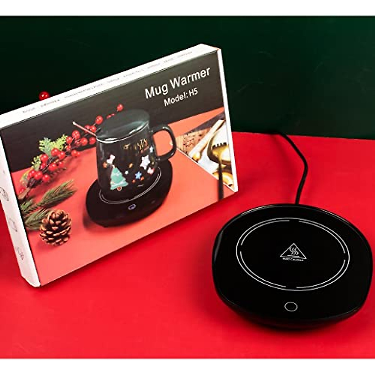 Coffee Mug Warmer, Auto On/Off Gravity-Induction Coffee Mug Cup Warmer for Desk