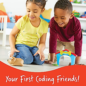 Learning Resources Coding Critters Ranger & Zip,22 Piece Set, Ages 4+, Screen-Free Early Coding Toy for Kids, Interactive STEM Coding Pet, Gifts for Boys and Girls