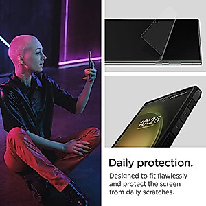 Spigen NeoFlex Screen Protector Designed for Galaxy S23 Ultra (2023) [2 Pack] - Case Friendly