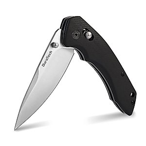 DURATECH Folding Pocket Knife, EDC Pocket Knife with Stainless Steel Blade, G10 Handle Folding Knives, Drop Point Blade, Carry Pocketclip