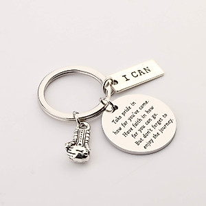 Boxing Keychain Gift Boxing Gloves Keychain Boxer Fan Gift Inspiration Gifts for Boxers Boxing Coach Take Pride in How Far You Have Come (boxing keychain)