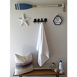 Wallcharmers Rustic Seashell Hooks | Keys, Leashes, & Outdoor Towel Holder