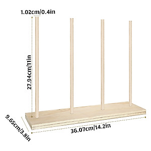 Ribbon Holder Organizer Rack, Easy to Install Ribbon Rack Ribbon Storage Organizer Ribbon Holder Bow Maker for Ribbon Wreaths, Suitable Ribbon Storage Bow Maker for Ribbon Sewing Craft