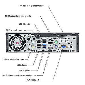 HP EliteDesk 800 G1 USFF Desktop PC Computer Package, Intel Quad Core i5 up to 3.6GHz, 16G DDR3, 512G SSD, USB 3.0, VGA, DP, 20 Inch LCD Monitor(Brands May Vary), Keyboard, Mouse, Win 10 Pro (Renewed)