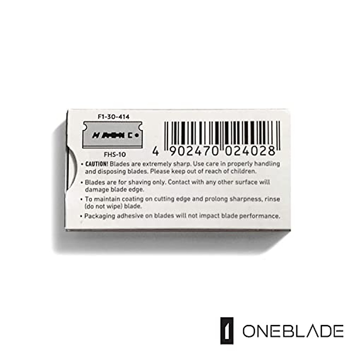 30 Feather FHS-10 Japanese Steel Razor Blades - Refill for OneBlade Core, Hybrid, & Genesis Razors - Single Blade Razor