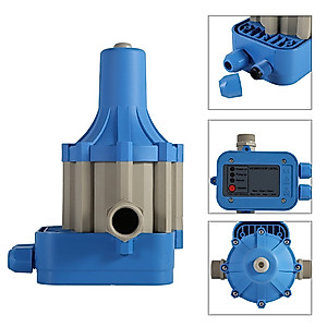 Controller, 110V Automatic Pump Control Pressure Switch Electronic Switch Controller for Well Pump Self priming pump, Jet Pump, Garden Pump 10 Bar