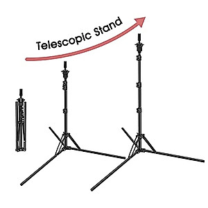 Mannequin Head Stand, Upgrade Foldable Wig Stand Tripod for Cosmetology Hairdressing Training, Metal Adjustable Wig Head Stand with Wig Caps, T-Pins, Comb, Hair Clips