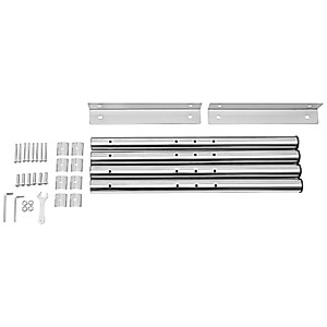 MIMODA Double Overshelf, 2-Tier Stainless Steel Overshelf 12'' x 70'' Commercial 2 Tier Shelf Height Adjustable Overshelf for Prep & Work Table in Kitchen, Restaurant Each Layer Weight Capacity 88lb