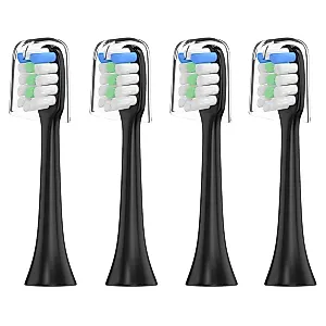 WuYan 4 Pack Toothbrush Heads for Xiaomi Deep Cleaning, Automatic Electric Sonic Replacement Tooth Brush for Soocare X3 Electric toothbrushes, with Travel Caps