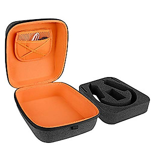 Geekria Shield Case for Large-Sized Over-Ear Headphones, Replacement Hard Shell Travel Carrying Bag with Cable Storage, Compatible with Beyerdynamic DT 880 Pro, AKG K167 Headsets (Dark Grey)