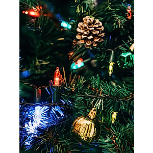 Twinkle Star 300 LED Halloween Mini String Lights, 99 FT Fairy Lights with Safe Adapter for Indoor Outdoor Home Garden Party Christmas Decoration, Purple