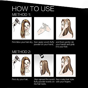 Styling Volume Powder for Soft & Fluffy Hair All Day - 8g Root Lifting Powder, No Mess Dust Application